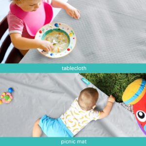 4 Pack Splat Mat for Under High Chair & Arts & Crafts & Eating Mess, Waterproof Baby Playtime Anti-Slip High Chair Mat for Floor or Table, Reusable & Portable Splash Mat for Under High Chair, 42” ×46”