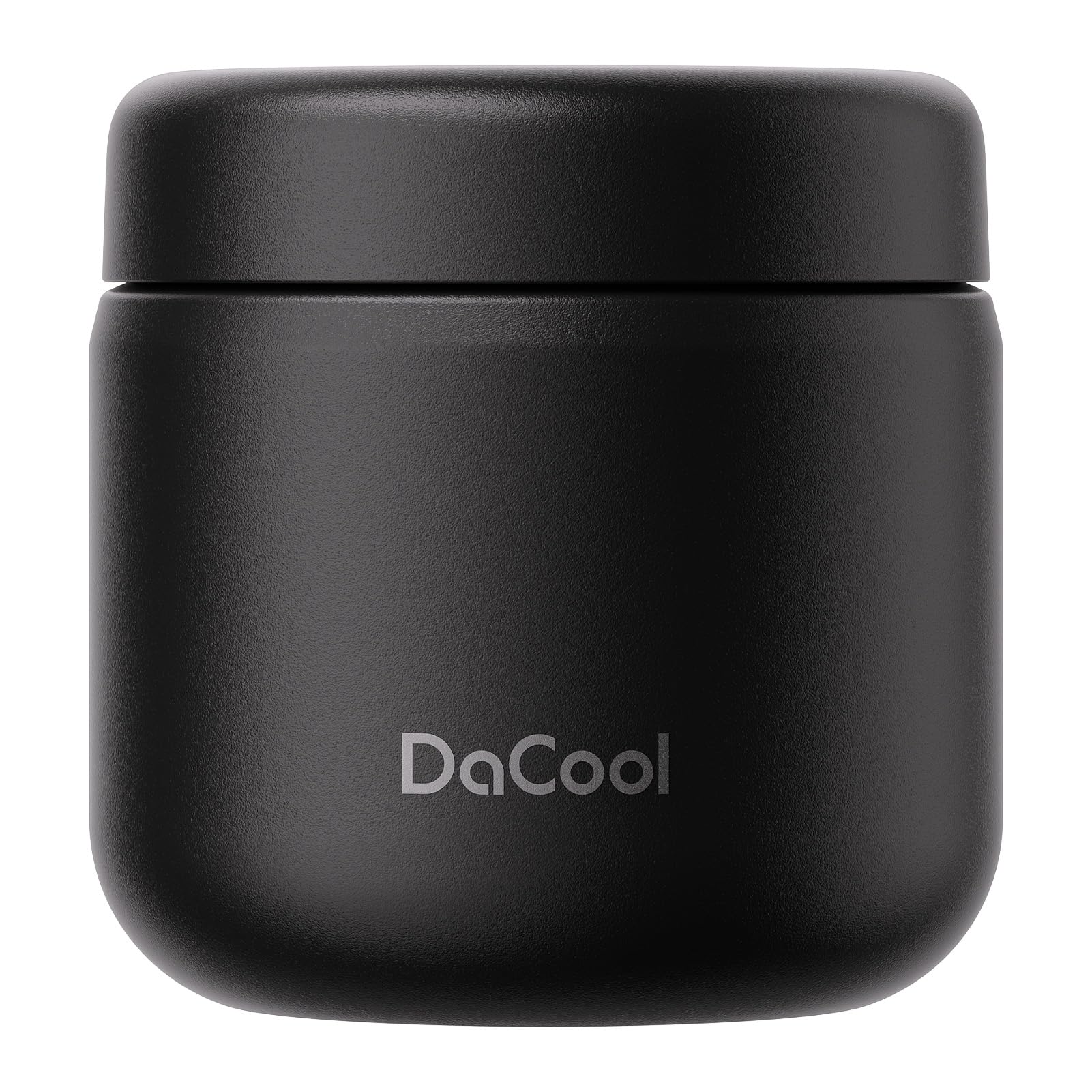 DaCool Lunch Thermos for Kids Vacuum Stainless Steel 13.5 Ounce Kids Food Thermos for Hot/Cold Food Insulated Food Jar Lunch Container Bento for School Office Picnic Travel Outdoors, BPA Free,Black