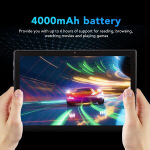 10.1 Inch Tablet, 2.4G 5G WiFi 2GB RAM 32GB ROM Smart Tablet, Octa Core CPU Front 5MP Rear 13MP 4G Calling Tablet for Family, Office, School, Kids 100‑240V (Blue)