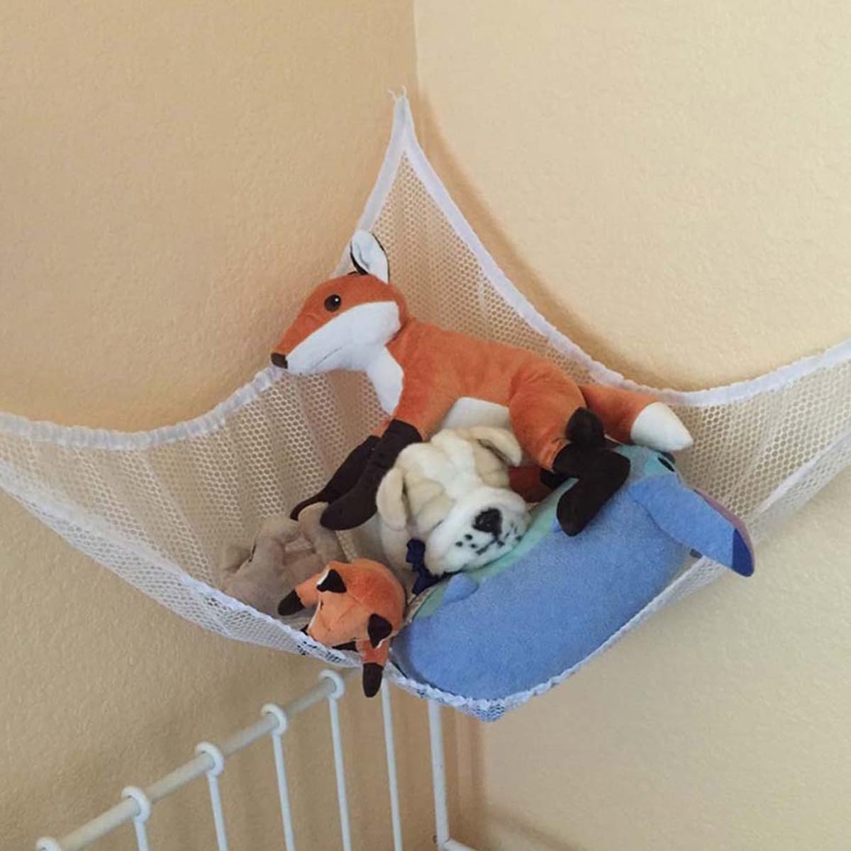 Stuffed Animal Hammock, Large Toy Storage Net Hanging Organizer Storage Plush Pet Mesh Net for Kids Bedroom Décor Plush Toys