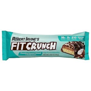 FITCRUNCH Snack Size Protein Bars, Designed by Robert Irvine, 6-Layer Baked Bar, 3g of Sugar, Gluten Free & Soft Cake Core (9 Count, Flavor Lovers)