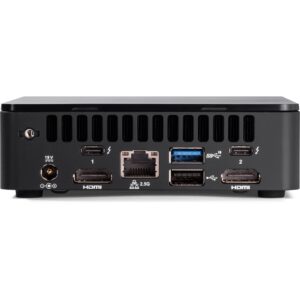 Intel NUC 12 Pro NUC12WSKi5 Mini Desktop Computer - 12th Gen Core i5-1240P 12-Core up to 4.4 GHz CPU, 32GB RAM, 256GB NVMe SSD, Iris Xe Graphics, Wi-Fi 6E + Bluetooth, Windows 10 Pro