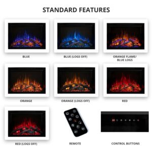 Modern Flames Redstone 36-Inch Built-in Electric Fireplace (RS-3626)