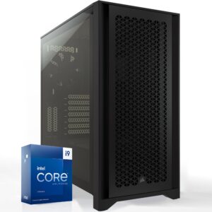 cpu solutions vidcore pro 8k/4k/hd video editing pc. intel core i9 14900kf 24 core 32 thread up to 6.0 ghz turbo, 64gb ddr5 ram, 4000gb m.2 nvme ssd, win 11 pro, quadro rtx a4500 w/20gb, cev-9142