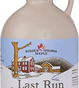 Hidden Springs Maple Very Dark Quart 100% Pure Maple Syrup USA/CAN, BPA-free Jug