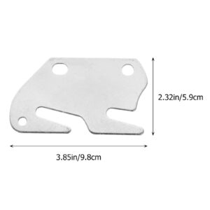 SOLUSTRE 2Pcs Universal Wood Bed Rail Hook Plates Bed Rail Hook Bracket Wood Bed Metal Claw Hook Replacement Wooden Bed Frame Bracket Headboard for Wooden Bed Frame