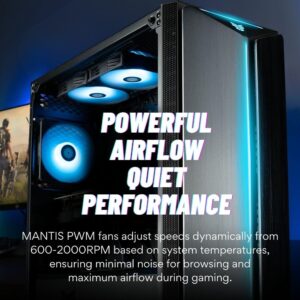 Empowered PC Mantis V2 Gaming Desktop (NVIDIA GeForce RTX 4090, Intel 24-Core i9-14900KF Processor, Water-Cooled, 96GB DDR5 RAM, 2TB NVMe SSD + 8TB HDD, WiFi 6, Windows 11 Home) Gamer Computer