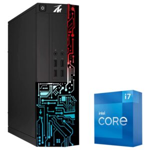 TechMagnet Gaming PC Desktop, Intel Core i7, Siwa 8, GT 1030 4GB DDR4, 16GB RAM, 240GB SSD + 2TB HDD, New MTG 24 Inch Monitor, RGB Kit, Wi-Fi, Windows 10 Pro (Renewed)