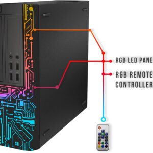 TechMagnet Gaming PC Desktop, Intel Core i7, Siwa 8, GT 1030 4GB DDR4, 16GB RAM, 240GB SSD + 2TB HDD, New MTG 24 Inch Monitor, RGB Kit, Wi-Fi, Windows 10 Pro (Renewed)