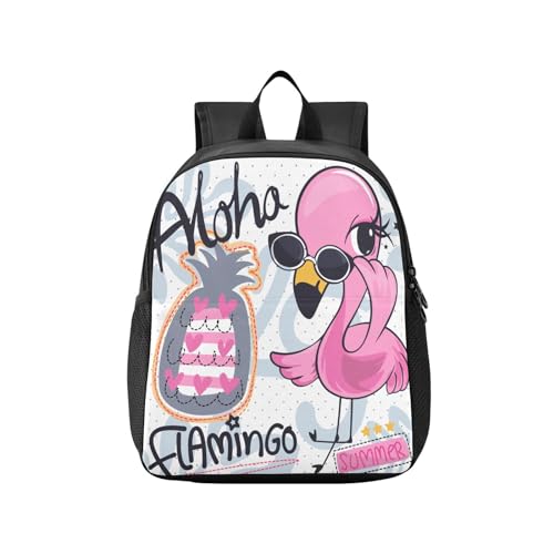 Sletend Toddler Backpack Cute Flamingo Waterproof Mini Backpack Boys/Girls Cute Small Backpack Kindergarten Pre School Bags (S)