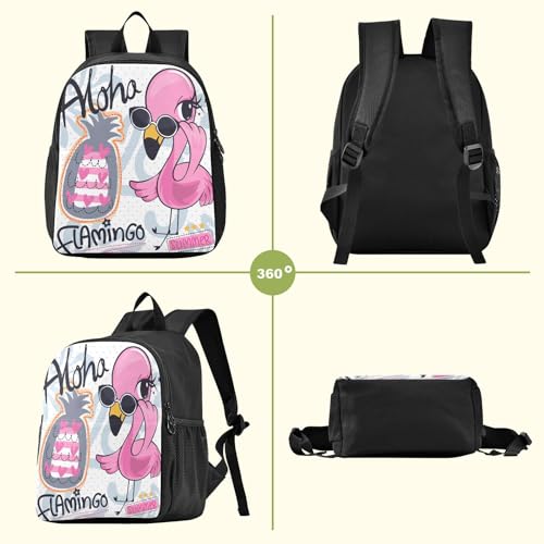 Sletend Toddler Backpack Cute Flamingo Waterproof Mini Backpack Boys/Girls Cute Small Backpack Kindergarten Pre School Bags (S)