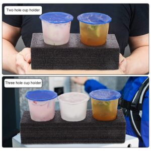 LALAFINA 4 Pcs Cup Holder Milk Tea Holder Drink Cup Tray Drink Tray Drink Carrier Beverage Carrier Tray Couch Tray Drink Cup Carrier Tray Pearl Cotton Cold Drink Mala Tang