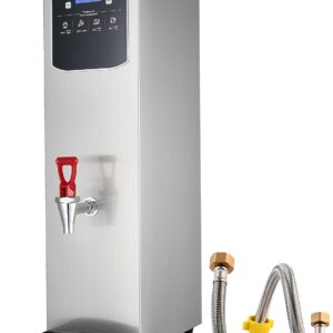 Hot Water Dispenser Commercial Hot Water Boiler Large Capacity Electric Water Pot, 50L/13Gal Hot Water per Hour, Stainless Steel, 1600W Fast Heating for Tea Coffee Restaurant Hotel Office