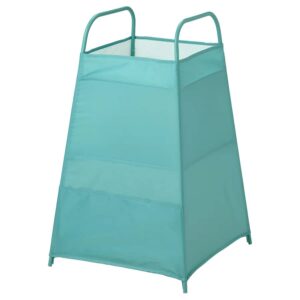 Storage with compartments, turquoise organiz (polyester)