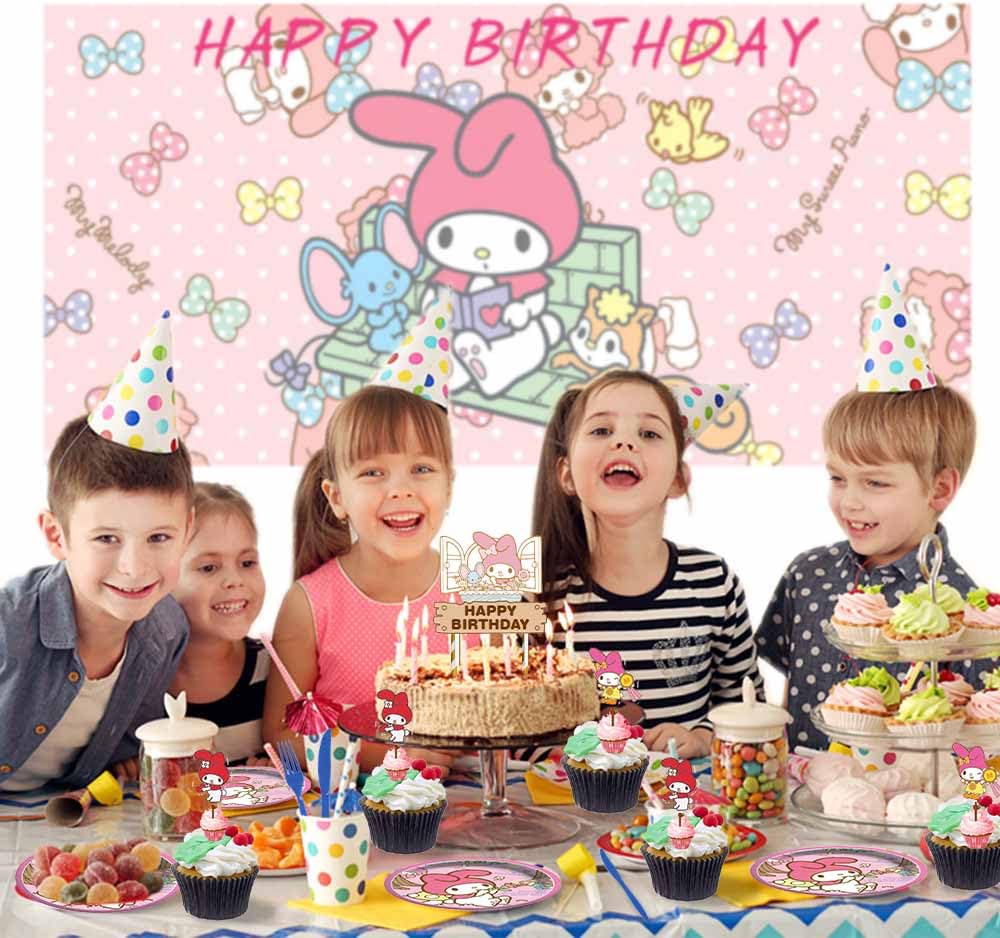 Melody Party Supplies Plates Decorations Birthday Cake Topper Banner Decor Backdrop Balloons