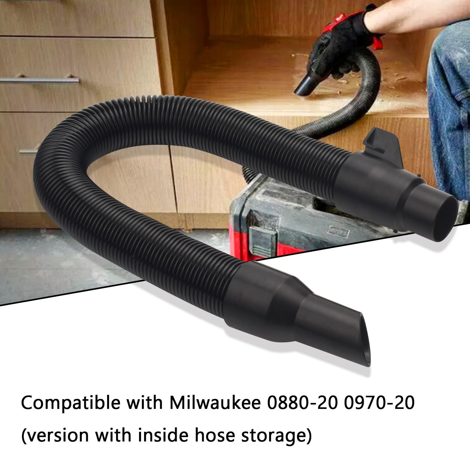 14-37-0105 18V Wet/dry Vac Hose Assembly Internal Storage 14-37-0105 Vacuum Hose Compatible With Milwaukee 18V/28V Wet/Dry Vac 14-37-0105 Vacuum Hose for 0880-20 0780-20 0970-20