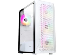 fast gaming computer desktop gaming pc rgb amd ryzen 7 5700g 16 core cpu threads 4.6 ghz with amd radeon graphics 16gb ddr4 1tb ssd windows 10, white