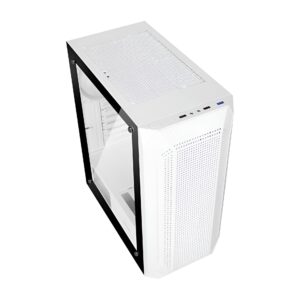 Fast Gaming Computer Desktop Gaming PC RGB AMD Ryzen 7 5700G 16 Core CPU Threads 4.6 GHz with AMD Radeon Graphics 16GB DDR4 1TB SSD Windows 10, White