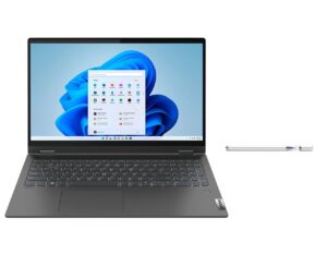 lenovo flex 5i 15.6" fhd touch screen laptop | intel core i5-1135g7 processor | 8gb ram | 256gb ssd | intel iris xe graphics | windows 11 pro | graphite grey | bundle with stylus pen