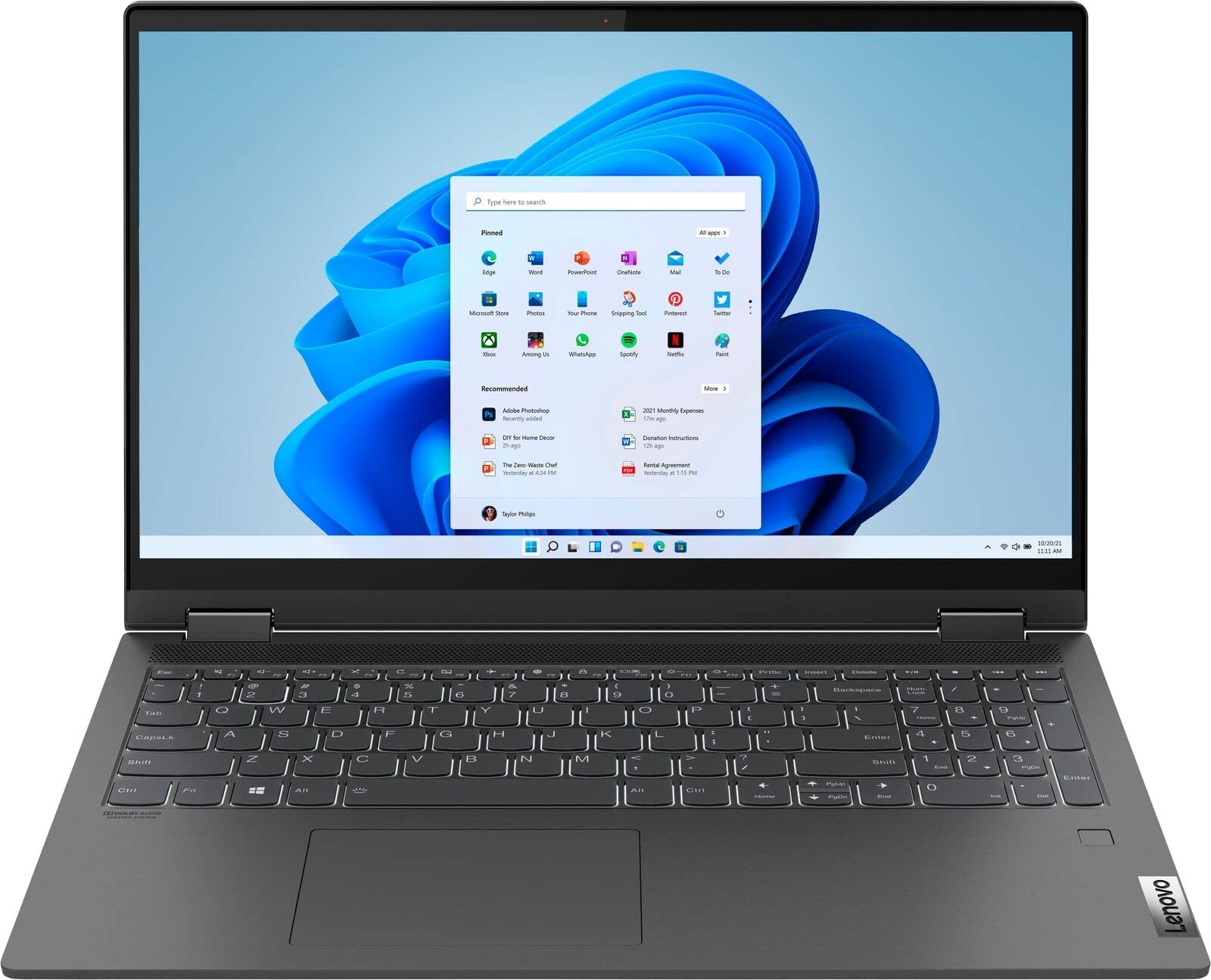 Lenovo Flex 5i 15.6" FHD Touch Screen Laptop | Intel Core i5-1135G7 Processor | 8GB RAM | 256GB SSD | Intel Iris Xe Graphics | Windows 11 Pro | Graphite Grey | Bundle with Stylus Pen