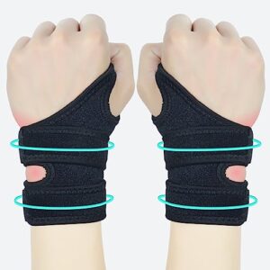 moonsmile tfcc wrist brace (1pair),ulnar wrist brace for tfcc tear,right and left wrist brace,wrist wraps support for tendonitis,tennis wrist support for golf/hand brace/carpal tunnel/wrist pain