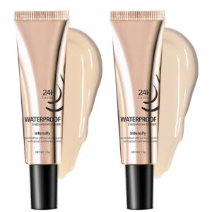 erinde eye primer eyeshadow base, matte eyelid primer makeup, nude cream eye shadow primer for mature skin, waterproof, long-lasting, makeup primer for face, cruelty-free, 2pcs