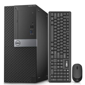 dell optiplex 7050 tower computers,i7-6700 3.4ghz,32gb ddr4 ram new 1tb m.2 nvme ssd+2tb hdd,ax200 built wifi 6 bluetooth 5.2,refurbished desktop pc,hdmi,dual monitor support,windows 10 pro (renewed)