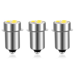 flashlight led light bulb for ryobi craftsman milwaukee flashlight ／work light replacement 18v 19.2v flashlight maglite led bulb - 3 pack