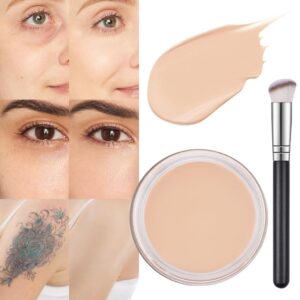 kaely pot concealer full coverage set,under eye brightener concealer for conceals dark circles,waterproof foundation face makeup brush kit,color correcting concealer,eye ring corrector de ojeras 02