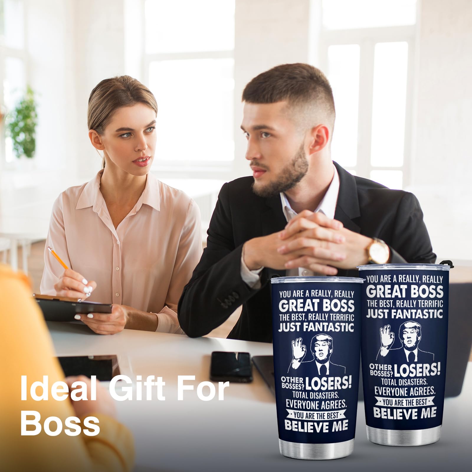 Aurahouse Funny Boss Gifts for Men Women, You’re A Great Boss 20 Oz Tumbler Cup, Boss Lady Gifts, Boss Birthday Gifts, Christmas Gifts for Boss, Boss Day Stainless Steel Tumbler