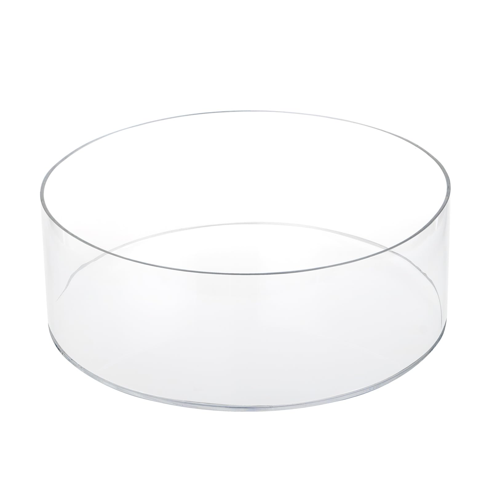 KCGANI Large Round Acrylic Cake Stand, 12"Dx4"H, Clear