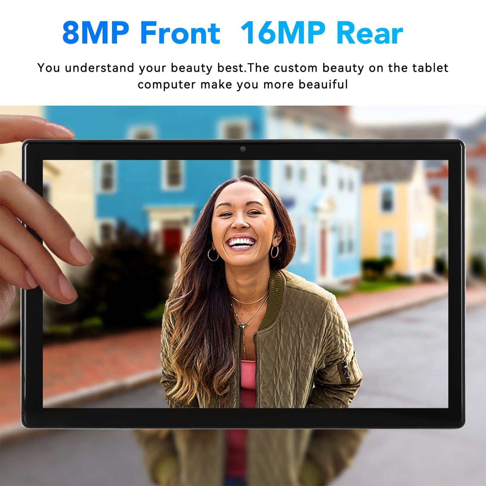 12S pro 2 in 1 Tablet for Android 12, 10.1 Inch FHD Touch Screen, 8GB RAM 256GB ROM,Octa Core CPU, Dual Sim 4G LTE Call Tablet with Keyboard, 5G WiFi Tablet