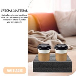 BESPORTBLE 4pcs Drink Cup Holder 6 Cup Carrier Takeout Cup Holders Drink Carry Holder Cup Holders for Drinks Coffee Cup Carrier Cup Stand Coffee Cup Holders Mala Tang Shelf Pearl Cotton