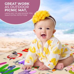 MiamiMor Splat Mat for Under High Chair/Arts/Crafts, Polyester Material, Waterproof Mat and Anti-Slip Floor Protector