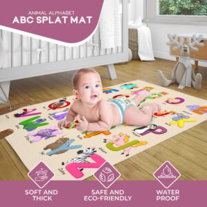 MiamiMor Splat Mat for Under High Chair/Arts/Crafts, Polyester Material, Waterproof Mat and Anti-Slip Floor Protector