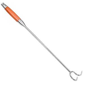 housoutil braised meat hook tool hooks burger grill pig tail flipper hook collard valley cooks pigtail food flipper barbecue hook wear-resistant barbecue hook sturdy meat hook major grapple