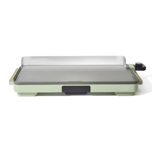 12" x 22" extra large griddle (color : sage green)