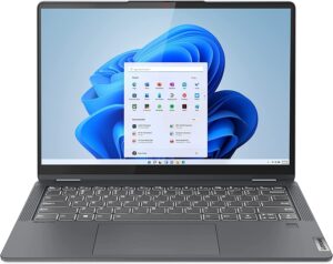 lenovo 2023 ideapad flex 5 14" ips wuxga touchscreen 2-in-1 laptop amd 6-core ryzen 5 5500u radeon graphics 16gb ddr4 4tb nvme ssd wifi ax hdmi usb-c backlit fingerprint windows 11 w/re usb