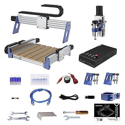 Genmitsu CNC Router Machine PROVerXL 4030 V2, Fast Speed for Wood Metal Acrylic PCB MDF, Upgrade 3 Axis Engraving Machine with Closed-Loop Motor and Ball Screw, Working Area 400 x 300 x 110mm