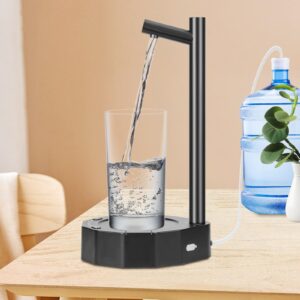 5 gallon water dispenser,water dispenser for 5 gallon bottle,smart desktop water dispenser,bedside water dispenser ，automatic drinking water dispenser pump,safe and leak-free for long-term use（ black）