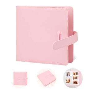 360 pockets photo album for fujifilm instax mini 12 11 9 8 40 evo instant camera, for polaroid snap/pic-300/z2300/ socialmatic instant cameras & zip instant printer (baby pink)