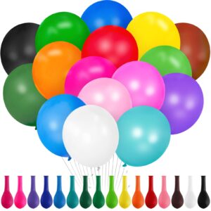 lovestown 105pcs colorful party balloons, 12 inch latex balloons pack balloon garland arch birthday balloons for kids wedding anniversaries celebrations 16 colors