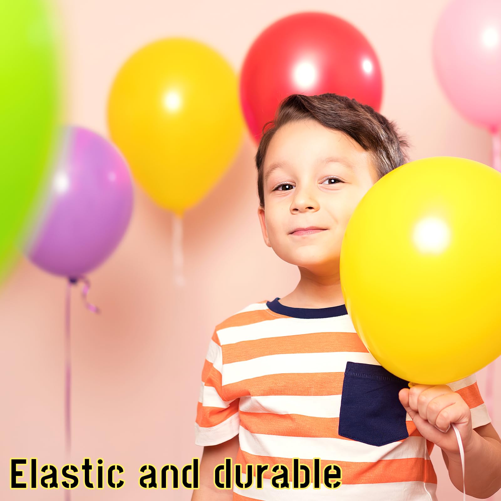 LovesTown 105PCS Colorful Party Balloons, 12 Inch Latex Balloons Pack Balloon Garland Arch Birthday Balloons for Kids Wedding Anniversaries Celebrations 16 Colors