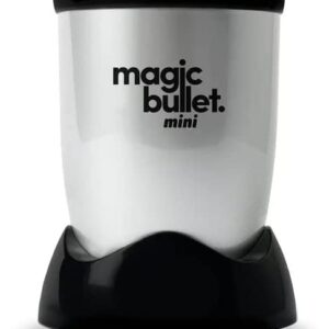 ADEMA MAGIC BULLET Silver/Black Mini Compact Personal Food Blender 14 oz.