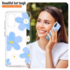 Rayboen for Galaxy S20 Plus Case, Floral Pattern Shockproof Protection Phone Cover, Silicone Protector Funda para Samsung S20 Plus Transparent Flexible Sleek Durable Case