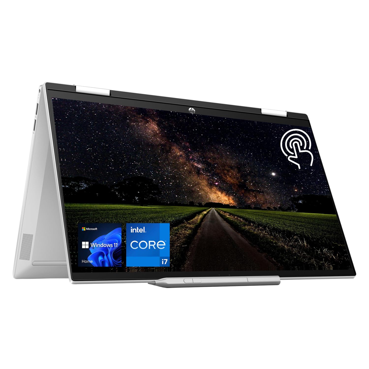 HP Pavilion x360 Convertible 2-in-1 Laptop, 15.6" FHD Touchscreen Display, Intel Core i7-1255U, 64GB RAM, 2TB SSD, FP Reader, Backlit KB, Wi-Fi 6, HDMI, Windows 11 Home, Stylus Pen Included