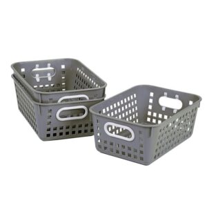 Really Good Stuff Medium Baskets - Set of 6 -Pebble