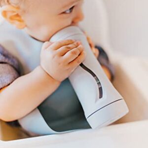 Subo Baby Food Bottle | No Mess Baby Toddler Self Feeder | Squeeze Free Design for Purees, Smoothies, Yogurt, Oatmeal, or Thickened Liquids | Reusable Silicone Washable Cup (Lavender)