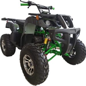 HHH 200cc Adult ATV with Automatic Transmission w/Reverse, Big 23"/22" Aluminium Rim Wheels! - Green Camo