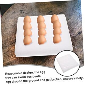 4pcs Rutin Egg Protection reusable egg container foam egg holder egg holder for shipping egg protective tray egg foam trays desktop egg holder shipping foam egg tray pearl cotton